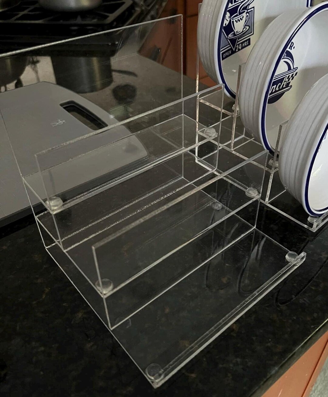 Plexiglass Three Tier Riser - LARGE for Fiesta Pottery - Pottery Not ...