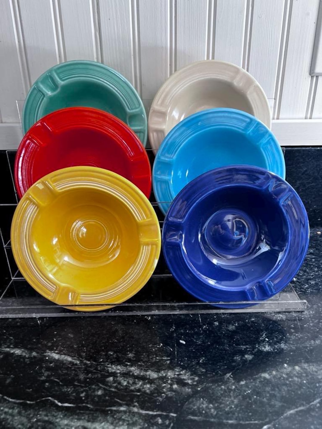 Plexiglass Riser - 3 Tier High Back - 12” Long - for Fiesta Vintage ...