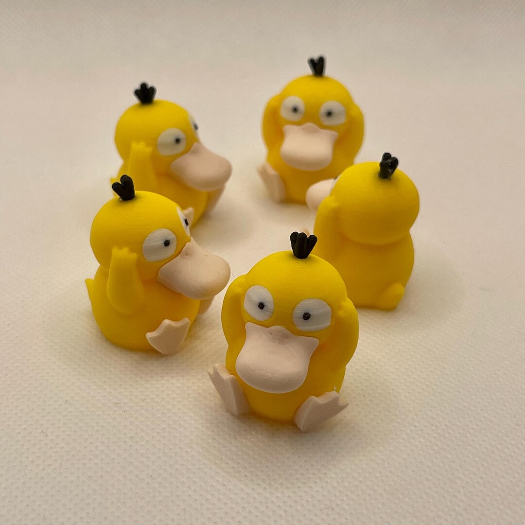 Cute Psyduck Figurine | 3D Printed Tiny Pokemon | Pokemon Gifts ...