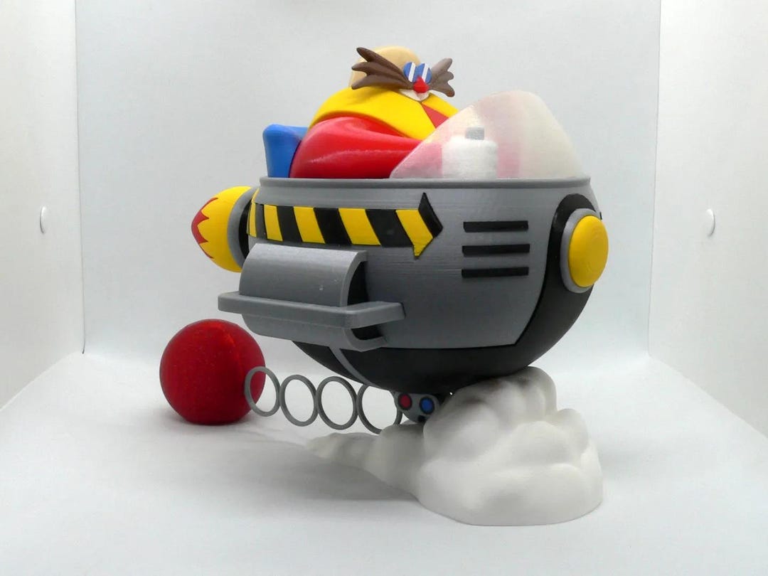 Dr. Eggman Figure | 3D Printed Dr. Eggman Figure | Huge 25cm | Dr ...