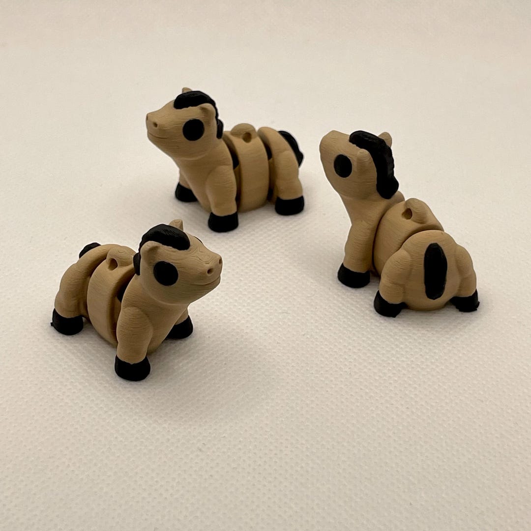 Cute Baby Horse Articulated Figurine | 3D Printed Baby Horse ...