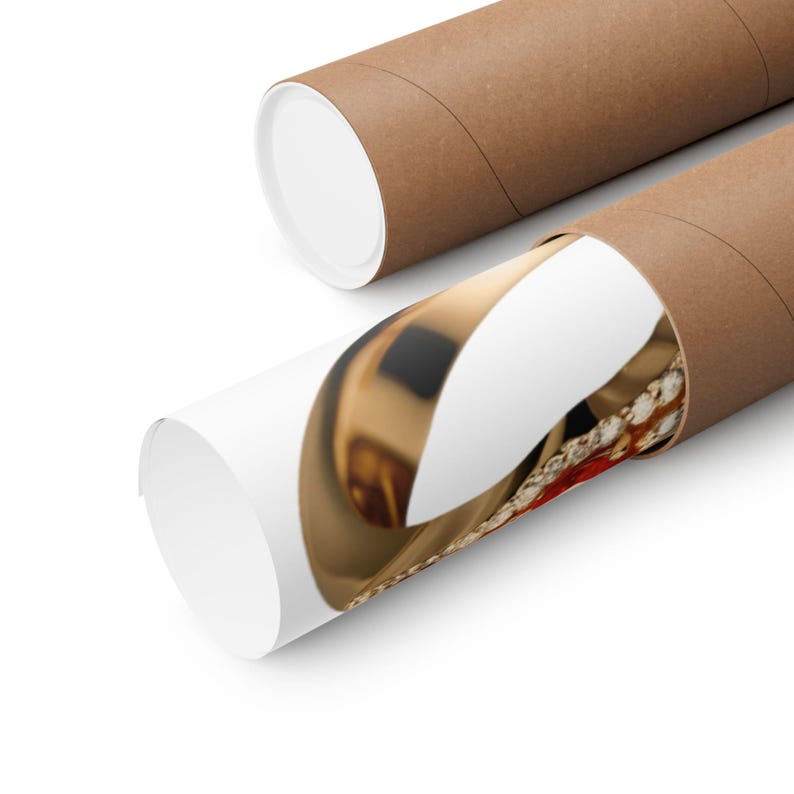 Vertical Rings Matte Poster, Minimalist Wall Art Print, Simple ...