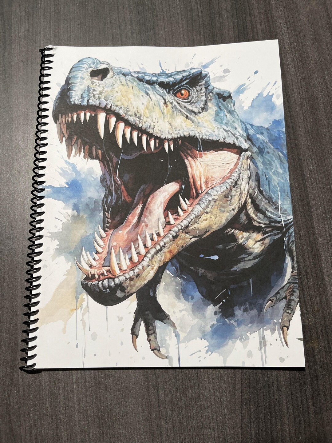 T-rex Notebook | Kids Notebook | School Notebook | Wide Ruled | 70 ...