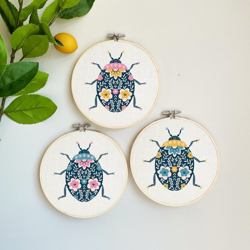 Ladybug Embroidery - Etsy