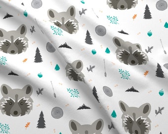 Raccoon fabric | Etsy
