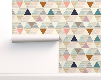 Geometric Wallpaper Roll | Etsy