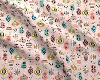 Retro christmas fabric | Etsy