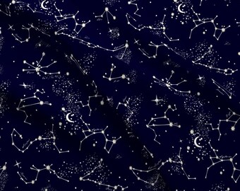 Constellation fabric | Etsy