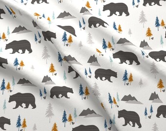 Fabric with bears | Etsy