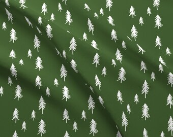 Pine tree fabric | Etsy