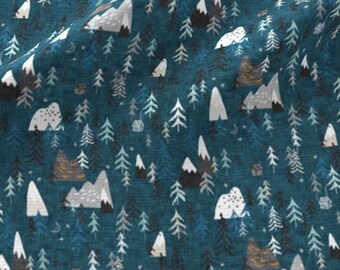 Mountain fabric | Etsy