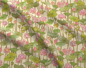 Lotus fabric | Etsy