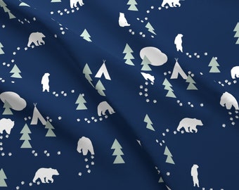 Fabric with bears | Etsy
