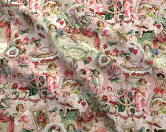 Cherub fabric | Etsy