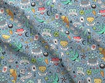 Tattoo fabric | Etsy