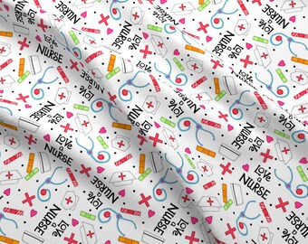 Nurse fabric | Etsy