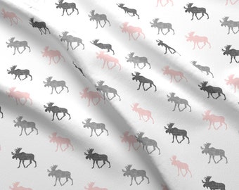 Moose fabric | Etsy