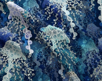 Jellyfish fabric | Etsy