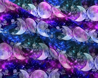 Moon fabric | Etsy