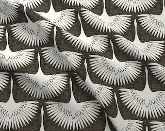 Crane fabric | Etsy