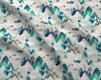 Mountain fabric | Etsy