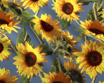 Sunflower fabric | Etsy