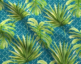 Palm tree fabric | Etsy