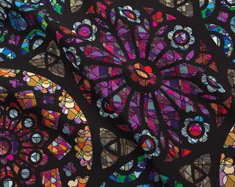 Stained glass fabric | Etsy