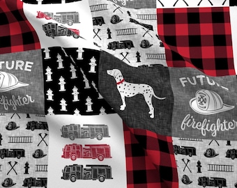 Firefighter fabric | Etsy