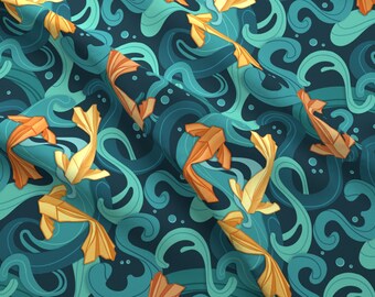 Goldfish fabric | Etsy