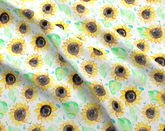 Sunflower fabric | Etsy
