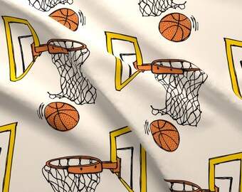 Basketball fabric | Etsy