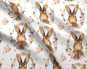 Bunny fabric | Etsy