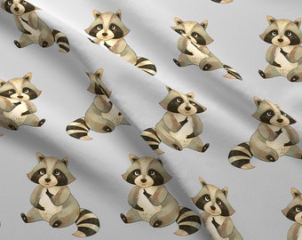 Raccoon fabric | Etsy