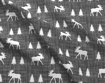 Moose fabric | Etsy
