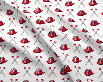 Firefighter fabric | Etsy