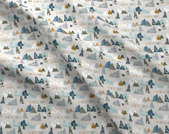 Mountain fabric | Etsy