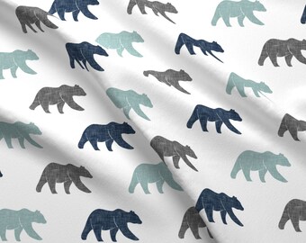 Bear fabric | Etsy