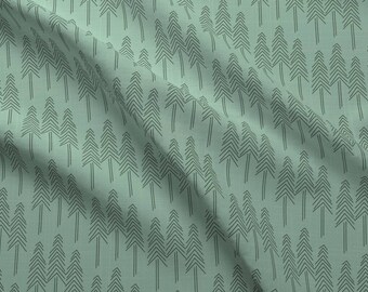 Pine tree fabric | Etsy