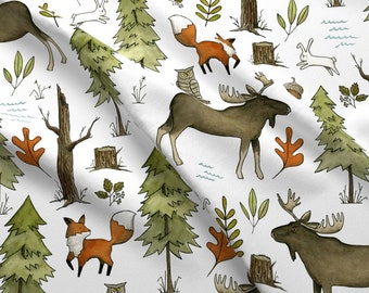 Moose fabric | Etsy