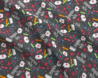 Nurse fabric | Etsy