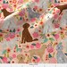 Doodle Dogs Fabric Golden Doodles Dog Floral Fabric Poodle | Etsy