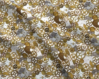 Steampunk fabric | Etsy