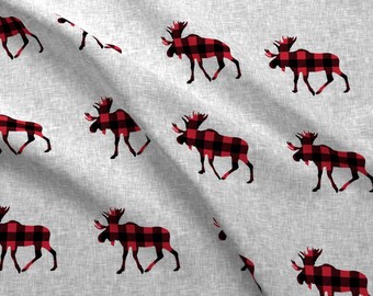 Moose fabric | Etsy