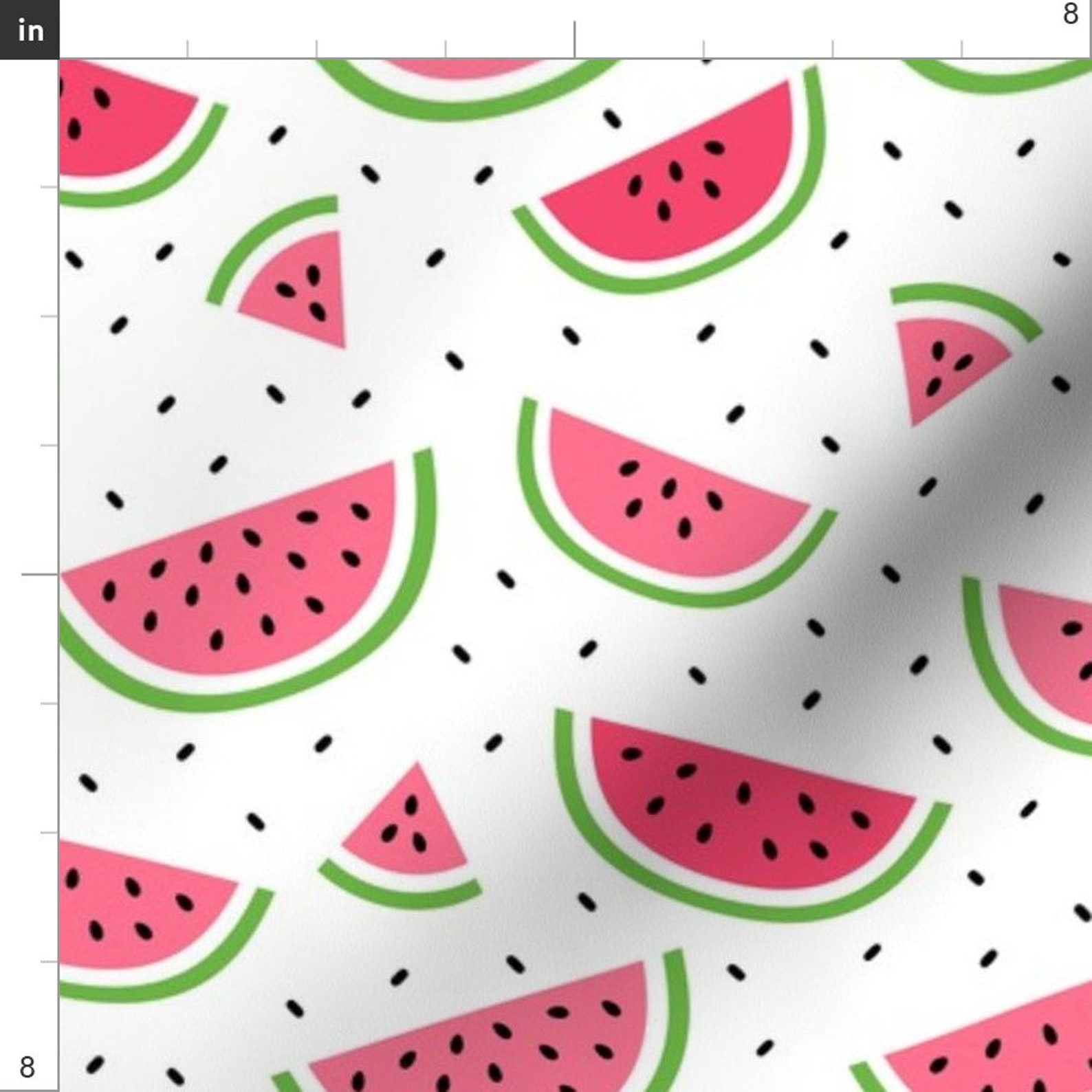 Watermelon Fabric Watermelons Fruity Fun Bigger By Misstiina - Etsy.de