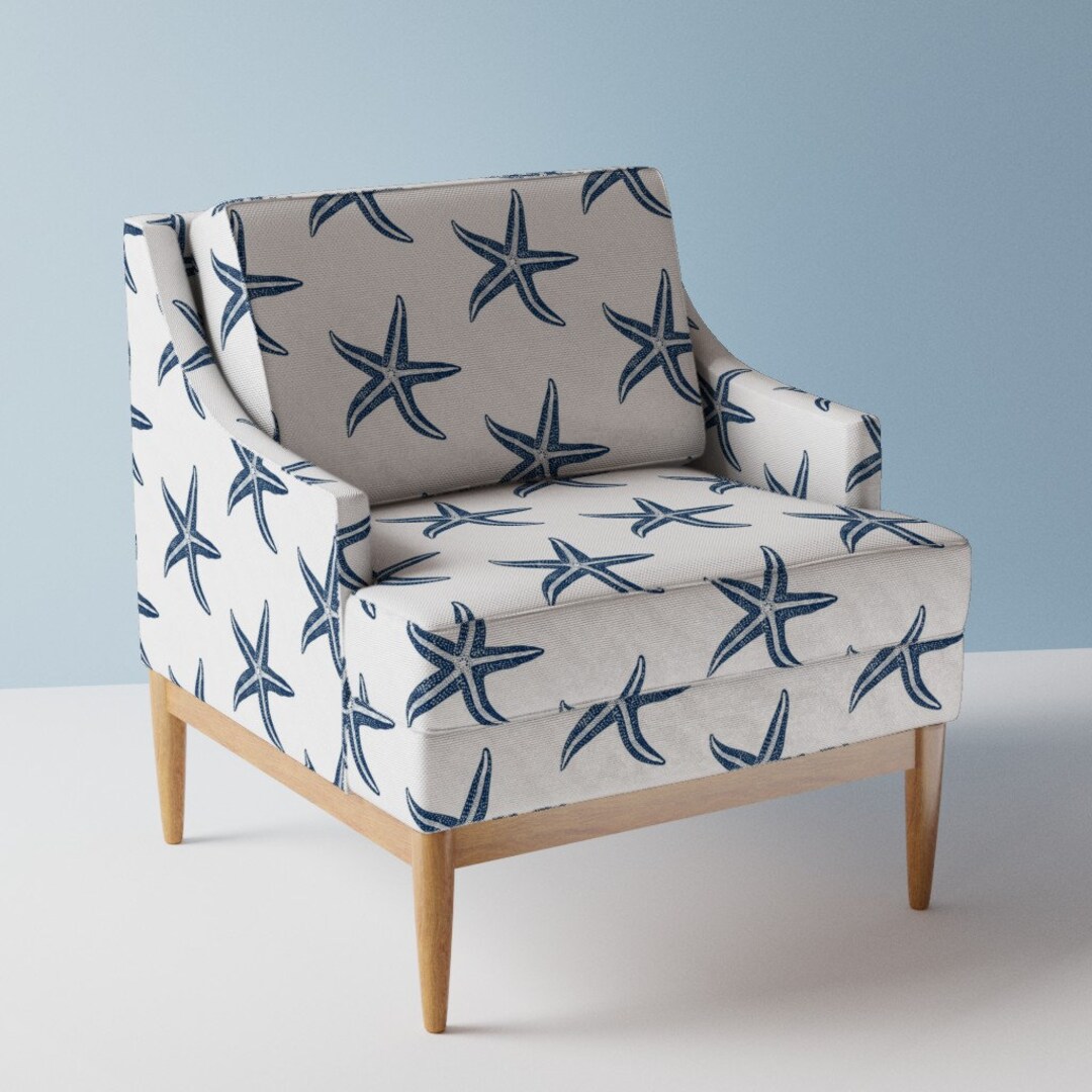 Coastal Starfish Upholstery Fabric I Wish Upon A Starfish by Lisakling ...