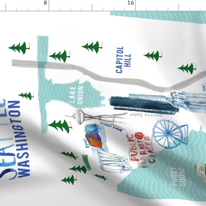 Tea Towel Fabric - Etsy