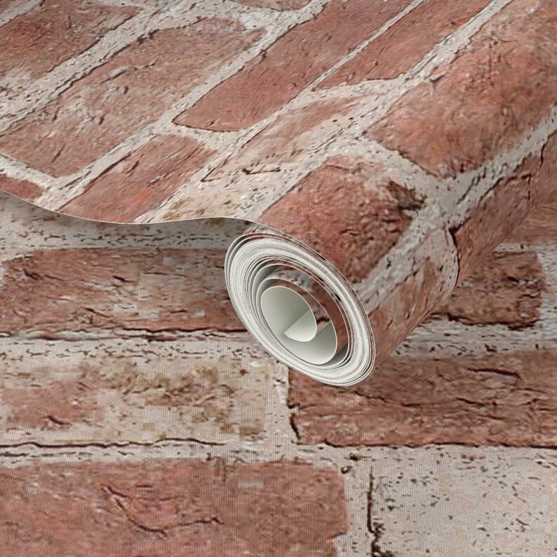 Faux Brick Wallpaper Antique Brick Wallpaper by - Etsy