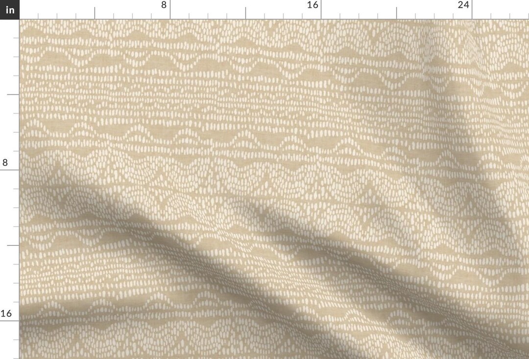 Geometric Neutral Fabric - Dripping Dots Tan by Onesweetorange - Tan ...