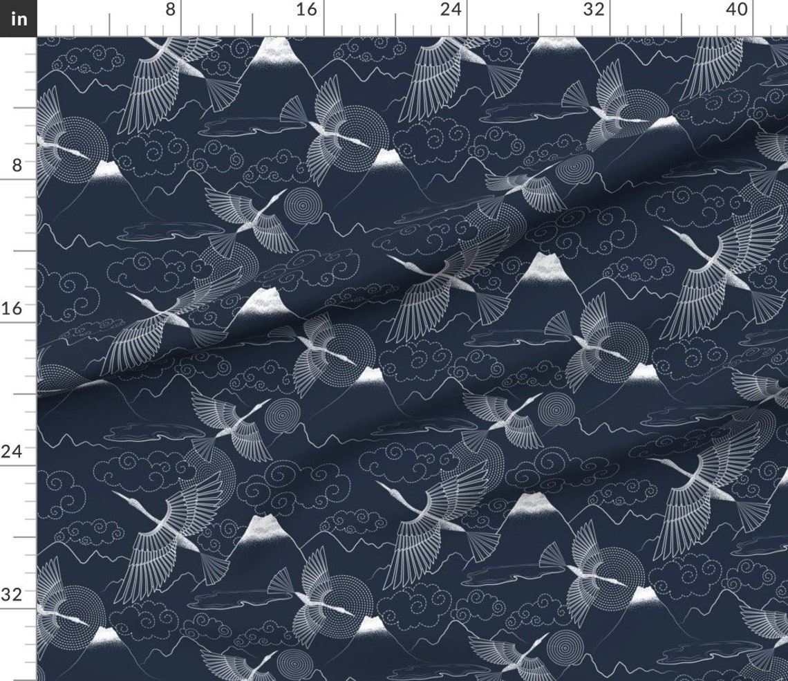 Mt Fuji Fabric Hiking Mount Fuji Japan by Vo Aka Virginiao - Etsy